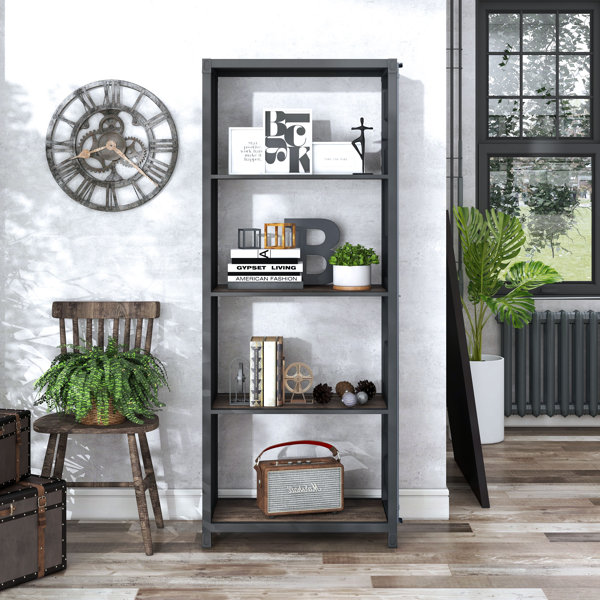 17 Stories Shant 64.5'' H x 26.63'' W Steel Standard Bookcase | Wayfair